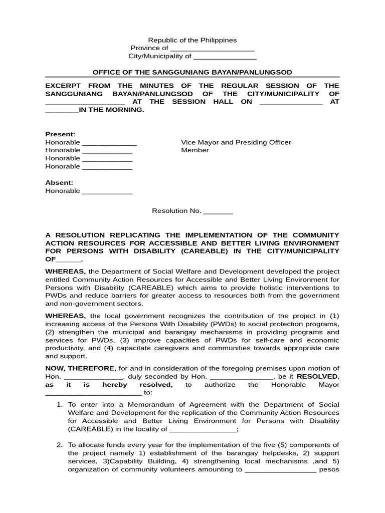 Sample RESO CAREABLE | PDF