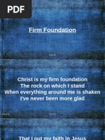 Christ My Firm Foundation Lyrics | PDF | Popular Music | Songs