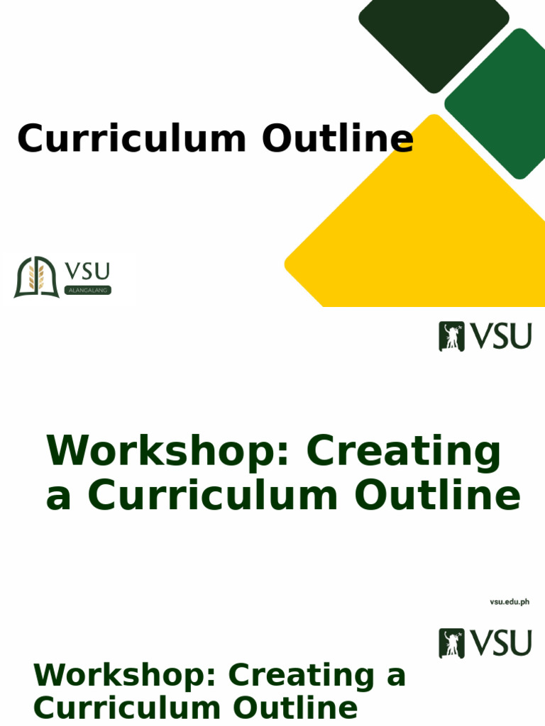 Curriculum Design Workshop Guide | PDF