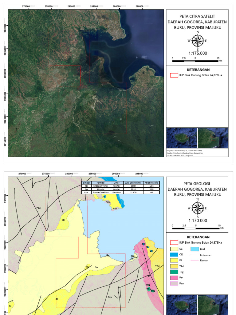 Peta Pulau Buru, Maluku | PDF