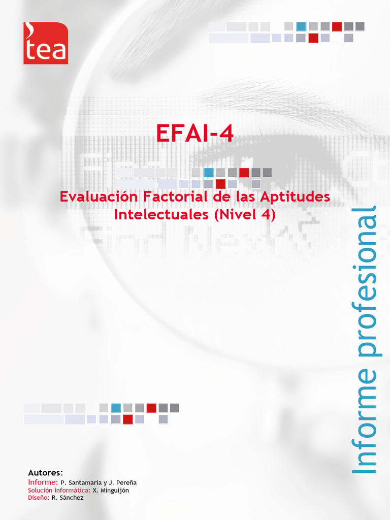 EFAI 4 Evaluacion Factorial de Las Aptit | PDF | Inteligencia | Sicología