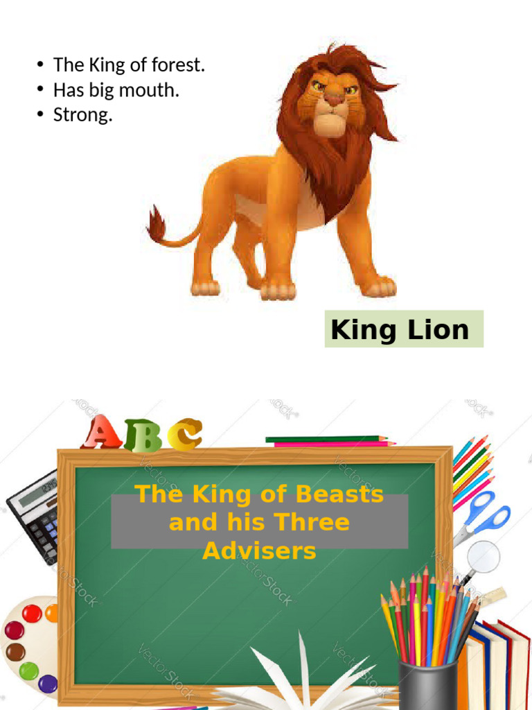 English 3 - Lion Beast and His Three Advisers | PDF | Sentence ...