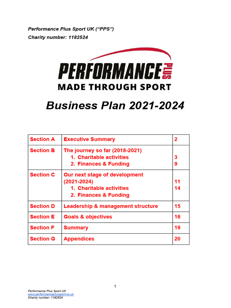 PPS Business Plan 2021 24 | PDF | Mentorship | Fundraising