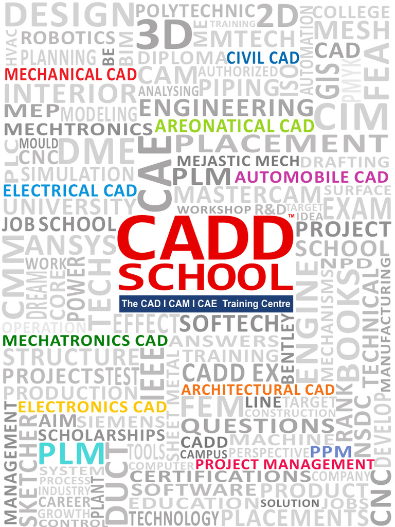 Cadd School Booklet Brochure-1 | PDF | Computer Aided Design | Mechatronics