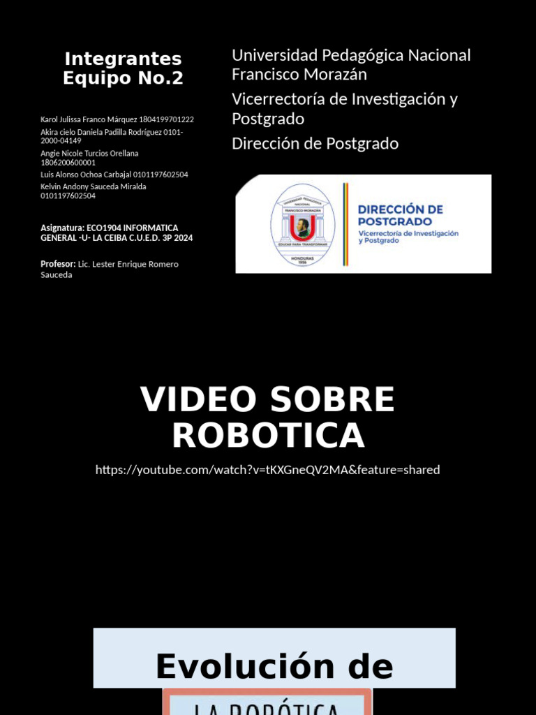 Presentación-Evolucion de La Robotica | PDF