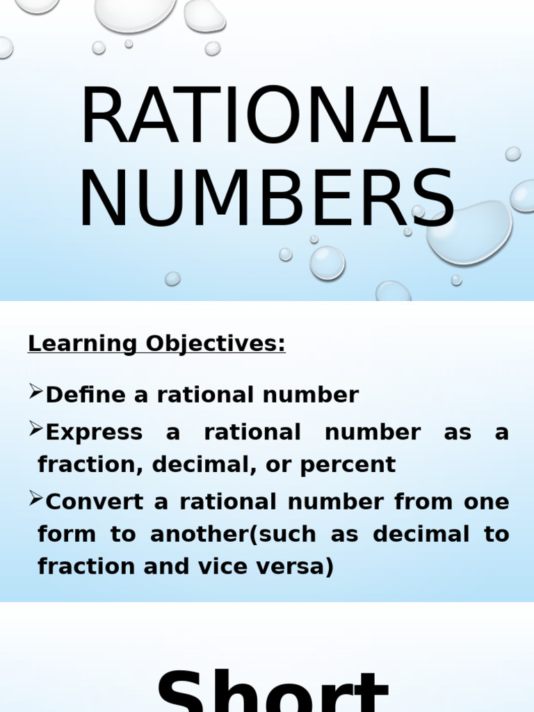 Lesson 7 Rational Numbers Without Videos | PDF | Teaching Methods ...