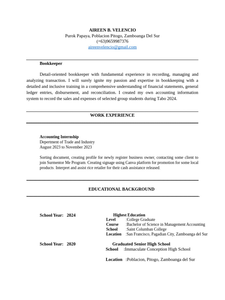 Indeed Resume | PDF | Bookkeeping