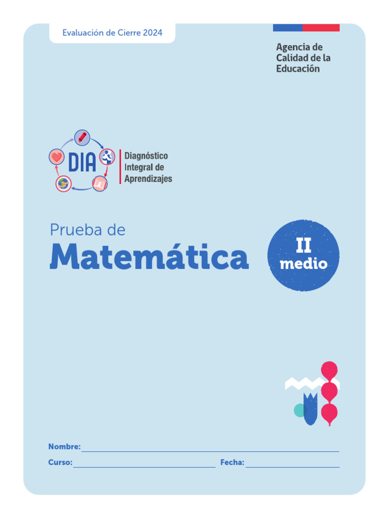 Prueba Matematica Cierre 2024 II Medio | PDF