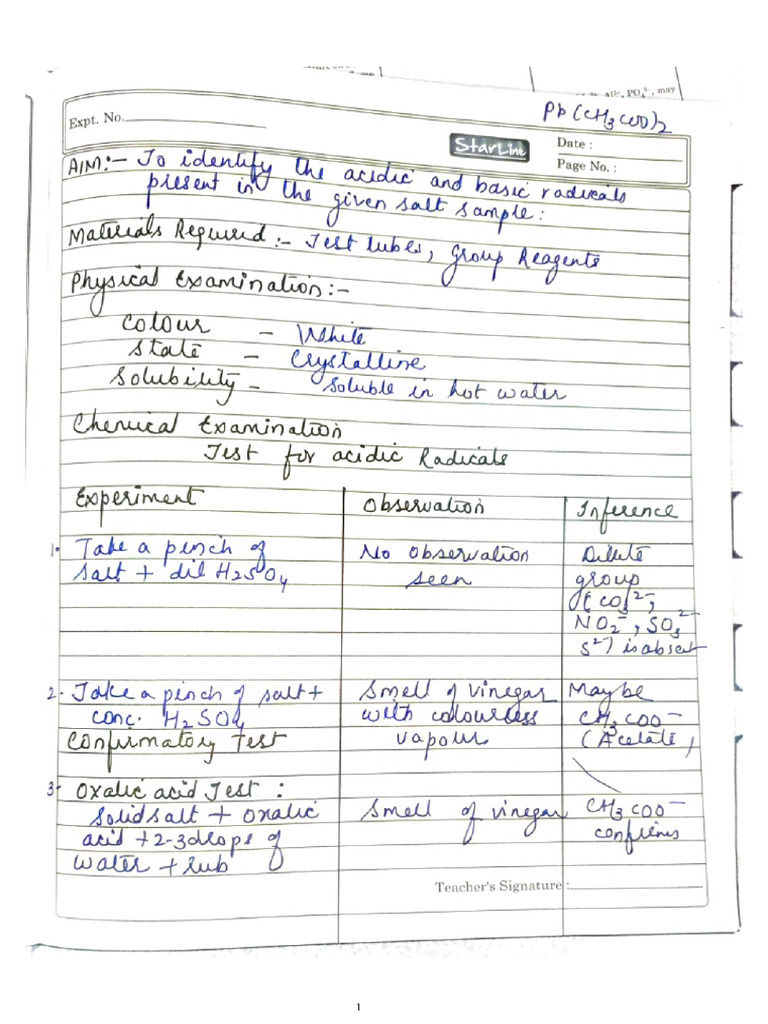 Pb Ch3coo 2 Lead Acetate Pdf
