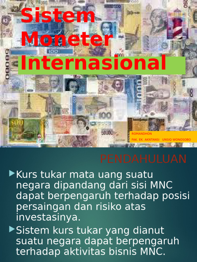 Sistem Moneter Internasional - Present | PDF