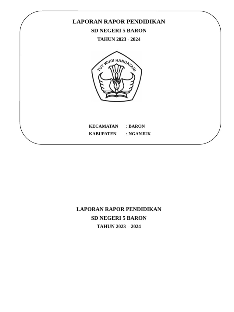 Cover Rapor Pendidikan SD 2024 | PDF | Olahraga & Rekreasi | Ilmu Sosial