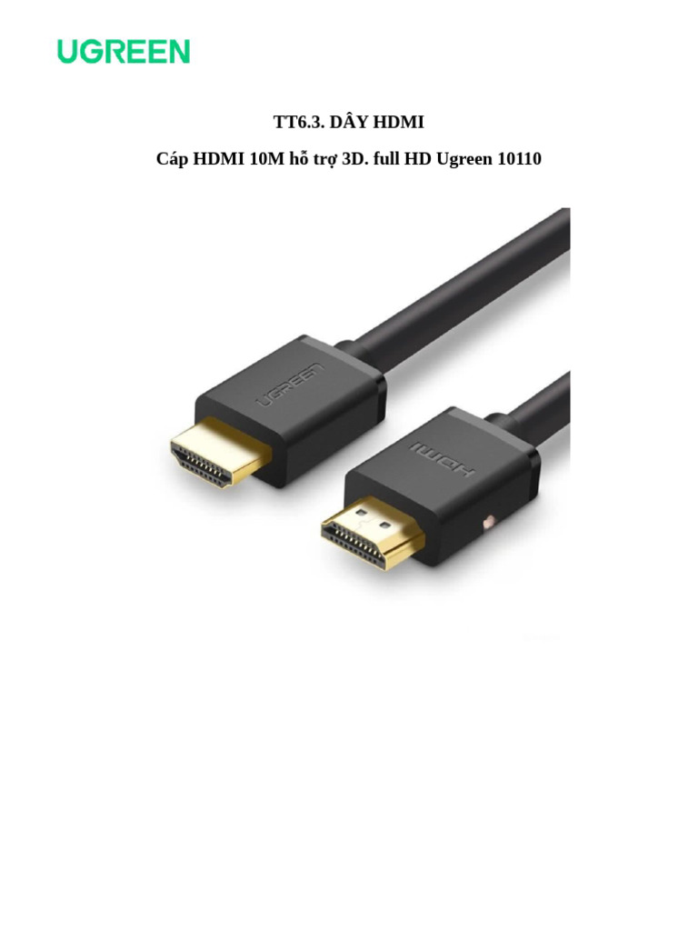 TT6.3 Dây HDMI | PDF