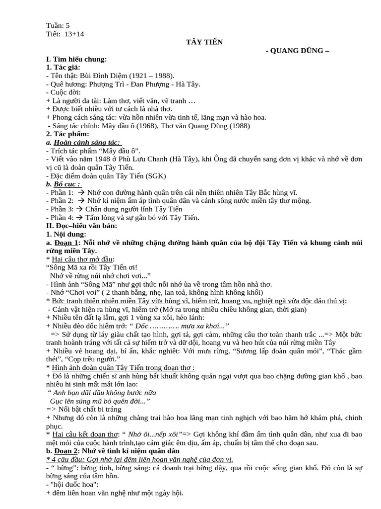 Ghi bài Tuần 5 NV12 | PDF