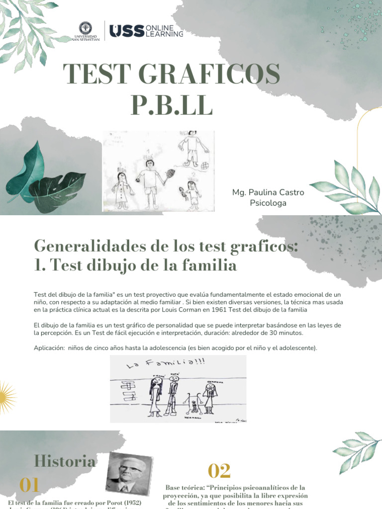 Test Graficos P.B.LL: Mg. Paulina Castro Psicologa | PDF | Familia ...