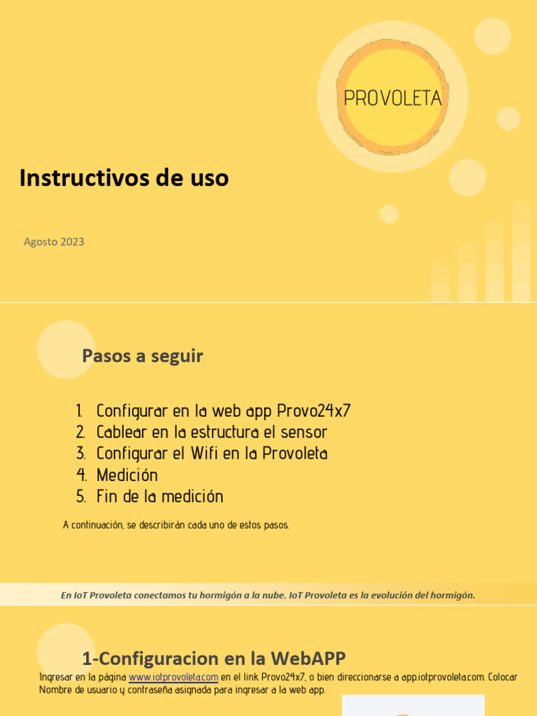 2023 - 08 - Instructivo de Uso | PDF | Internet de las Cosas | Wifi