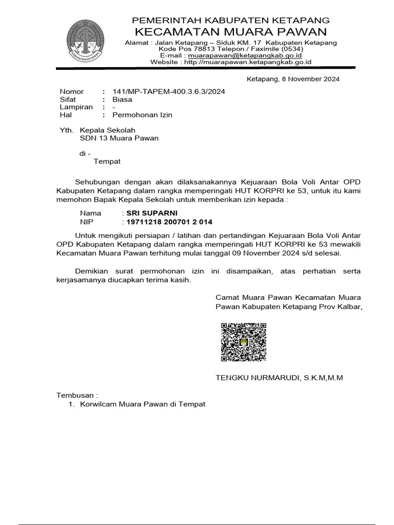 20241108204001permohonan Izin - Sri Suparni | PDF