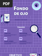 Exploración de Fondo de Ojo | PDF | Ojo humano | Percepción visual