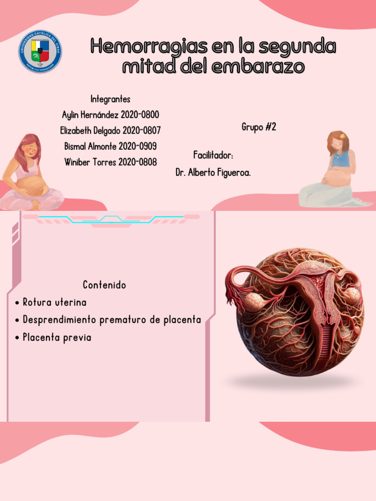 Hemorragias y rotura uterina en embarazo | PDF | Parto prematuro | El ...
