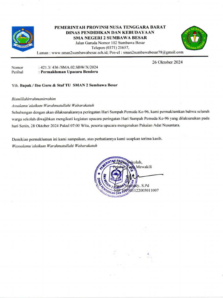 Upacara Hari Sumpah Pemuda - 20241025 - 0403 | PDF