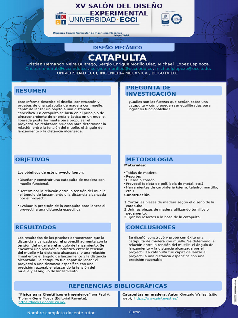 Diseño y Pruebas de Catapulta de Madera | PDF | Proyectiles | Ingeniería