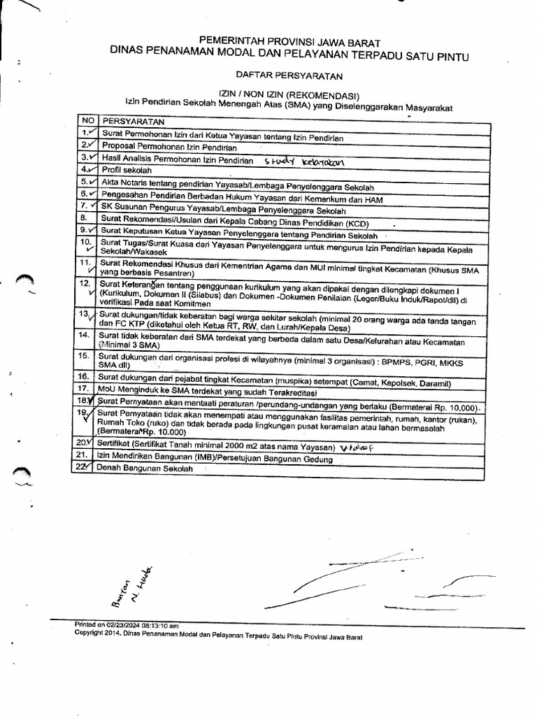 List Berkas Ijops Smait | PDF