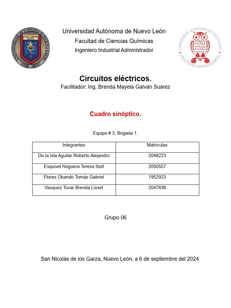 Cs Eq3 Grp6 Circuitos | PDF