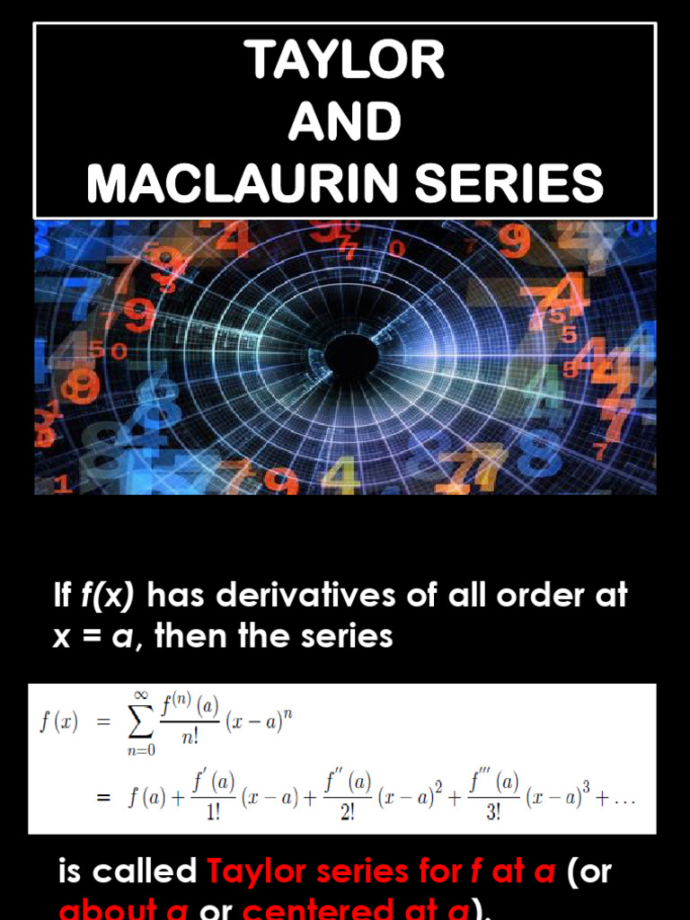 L5 - Taylor and MacLaurin Seris | PDF