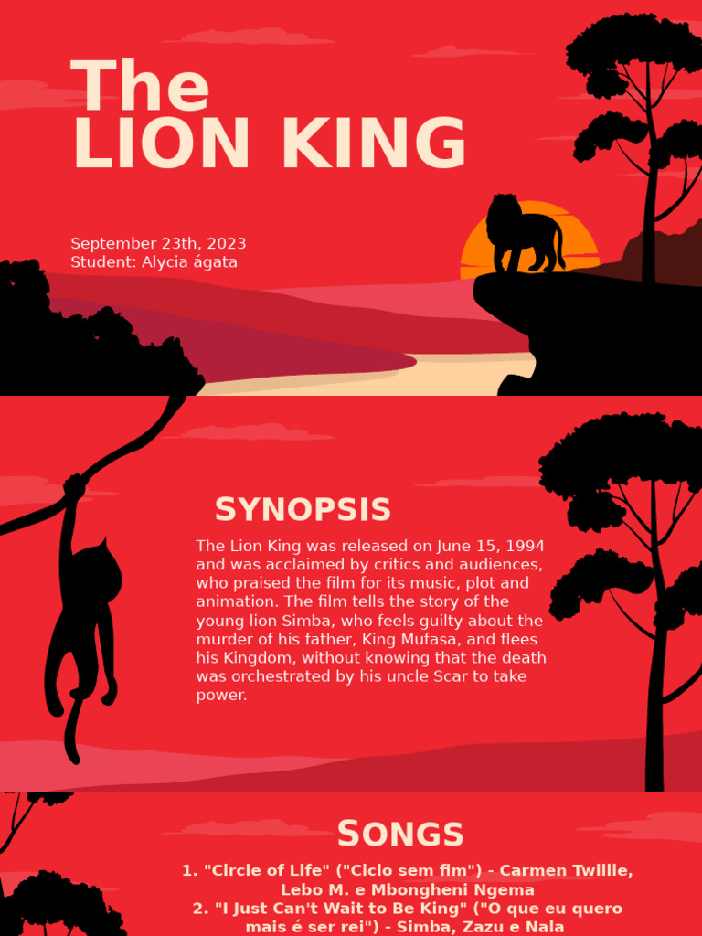 The Lion King | PDF | Poetry