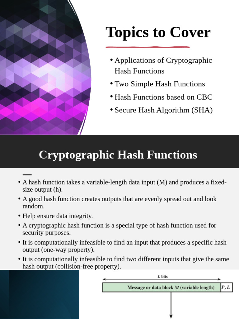 Cryptographic Hash Functions | PDF | Cryptography | Secure Communication