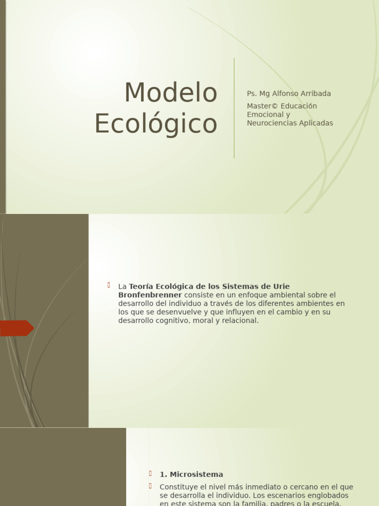 Modelo Ecológico | PDF
