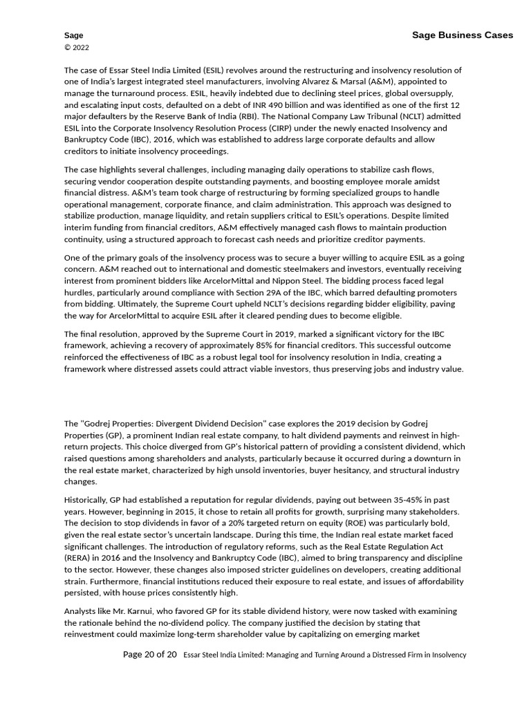 Cash Study Financial Management | PDF | Capital Budgeting | Internal ...