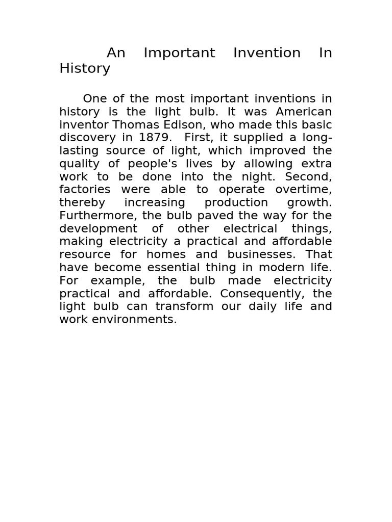 An Important Invention in History! | PDF | Art