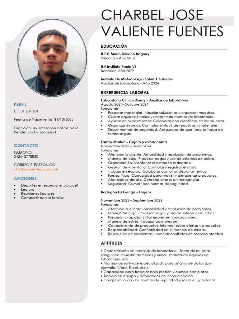 Curriculum Charbel | PDF | Laboratorios