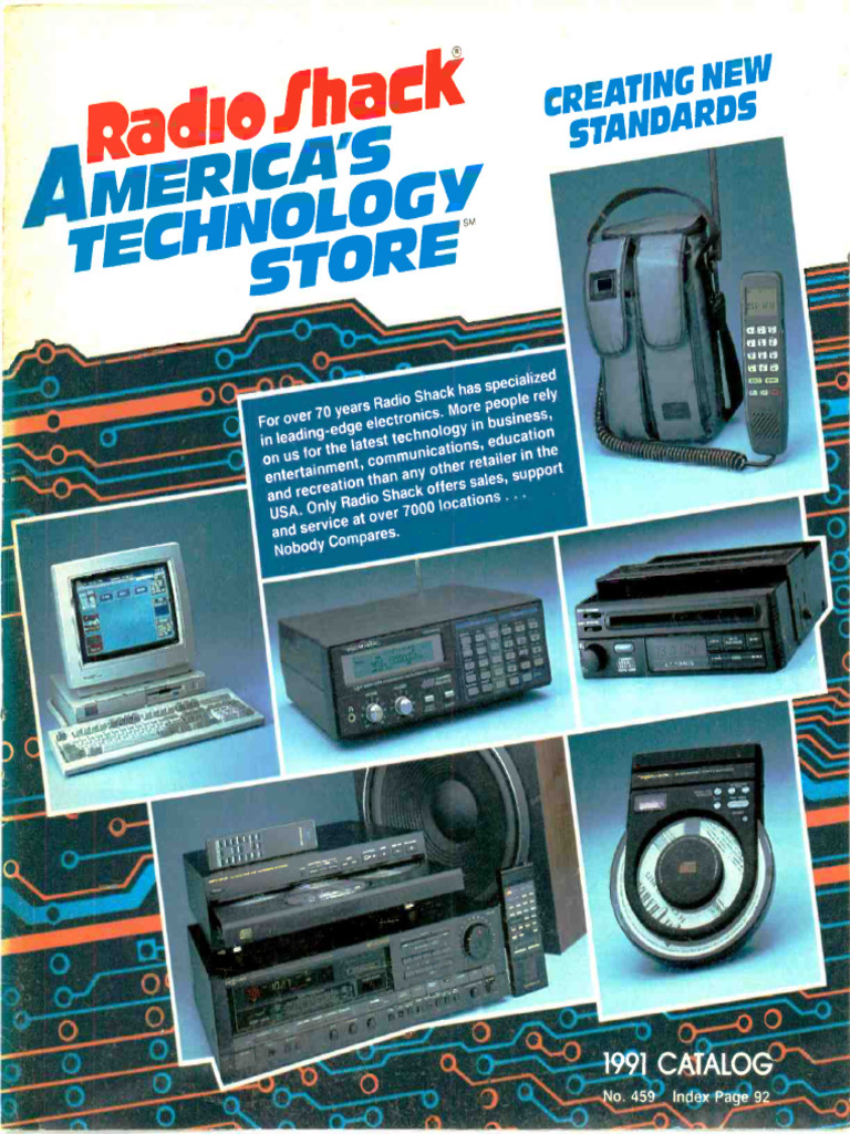 Radio Shack 1991 | PDF | Telephone | Mobile Phones