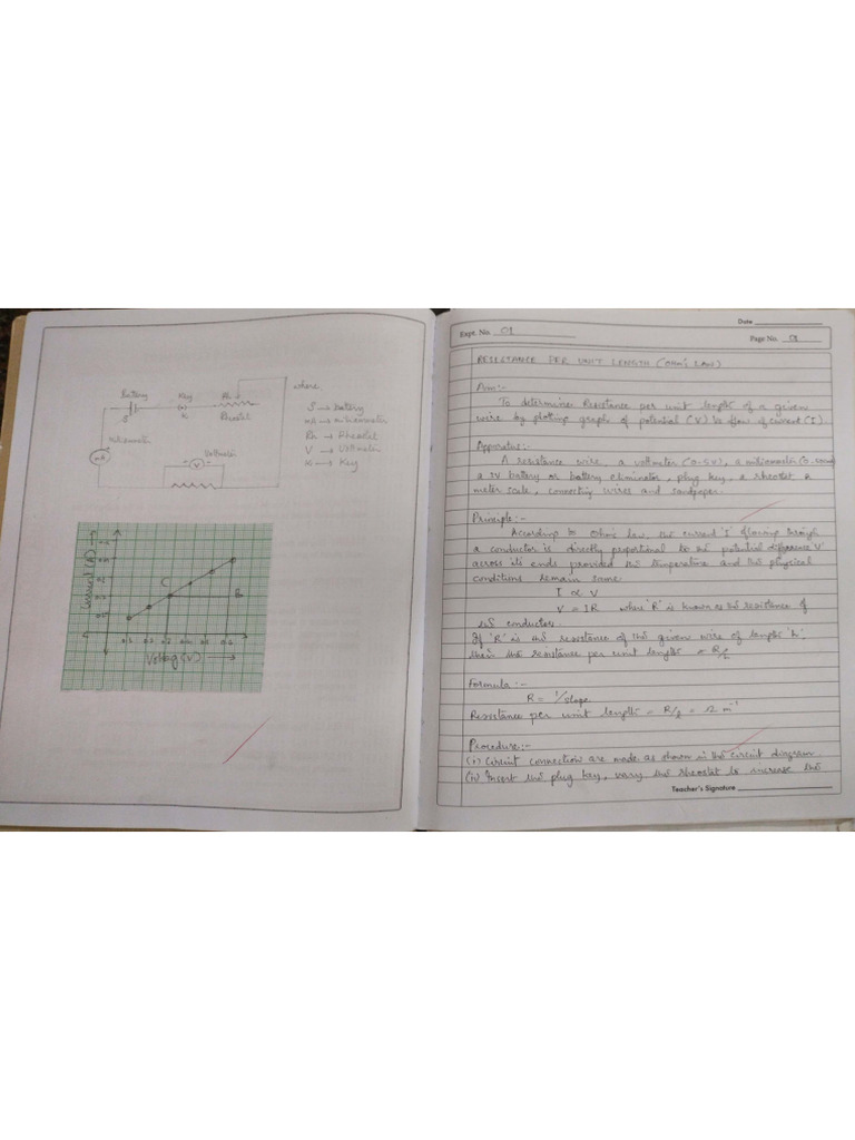 Class 12 Phy Record Sample | PDF
