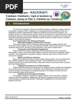 Narrative Report - Gintong Aral Project - Wave 1 | PDF | Storytelling ...