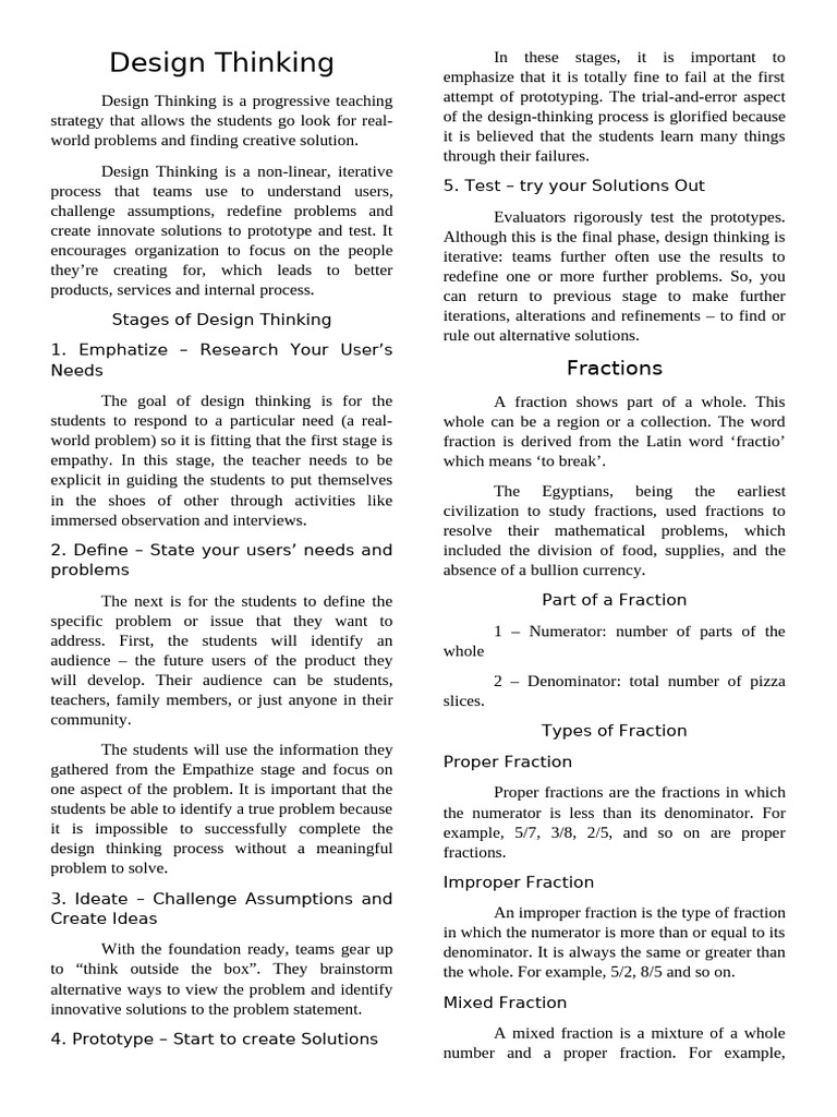 Design Thinking | PDF | Design Thinking | Cognition