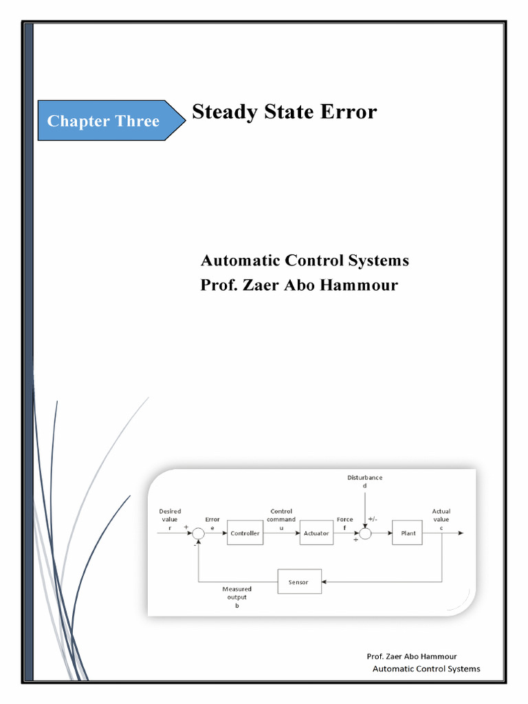 Ch3-Steady State Error - 2021 | PDF