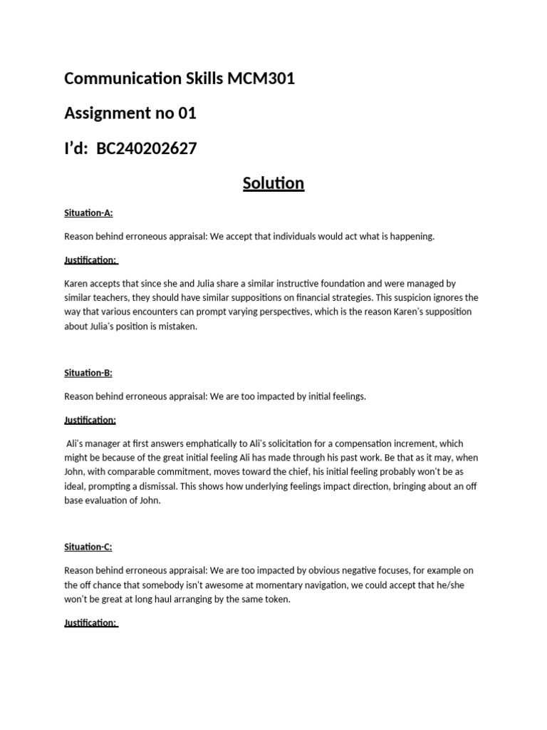 Communication Skills MCM301 | PDF | Career & Growth