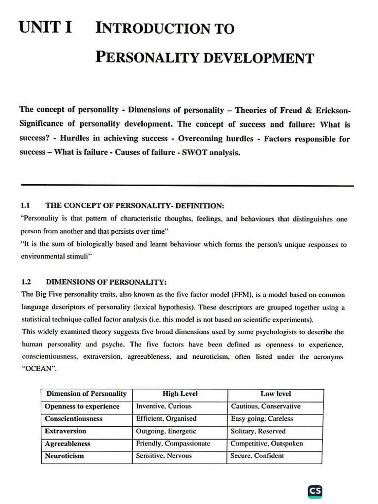 Personality | PDF