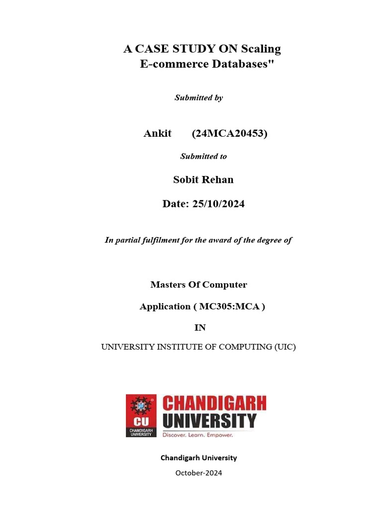 A Case Study On Adbsankit | PDF | Scalability | Replication (Computing)