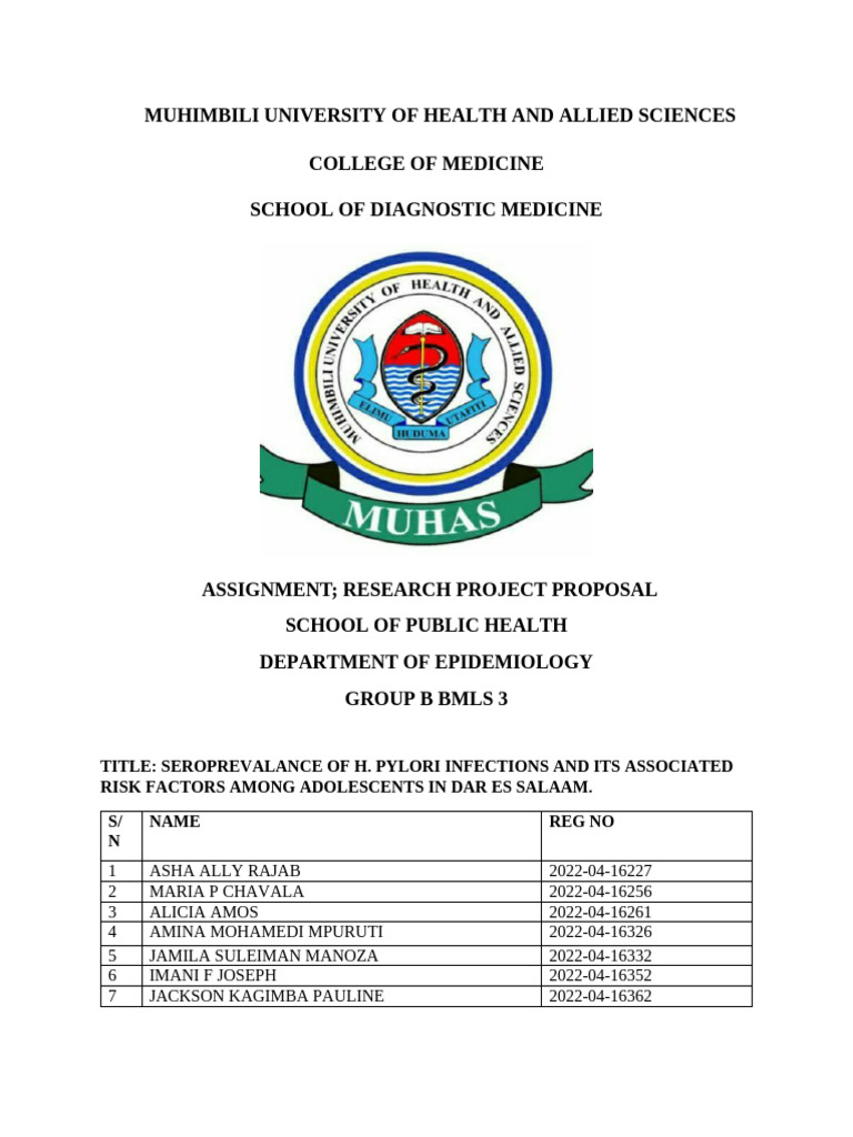 Research Proposal Group B | PDF | Clinical Medicine | Diseases And Disorders