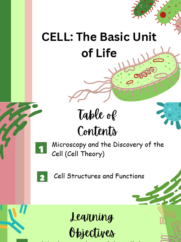 CELL: The Basic Unit of Life | PDF | Cell (Biology) | Prokaryote