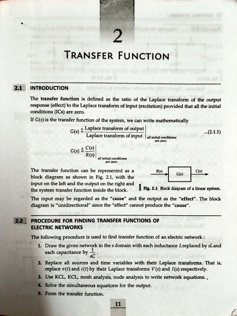 Transfer Function | PDF | Laplace Transform | Computer Engineering Transfer Function | PDF | Laplace Transform | Computer Engineering