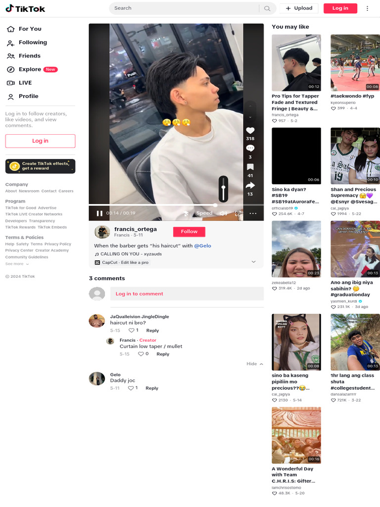 When The Barber Gets "His Haircut" With @gelo Haircut TikTok | PDF