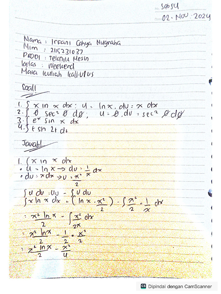 Tugas Kalkulus 2 | PDF