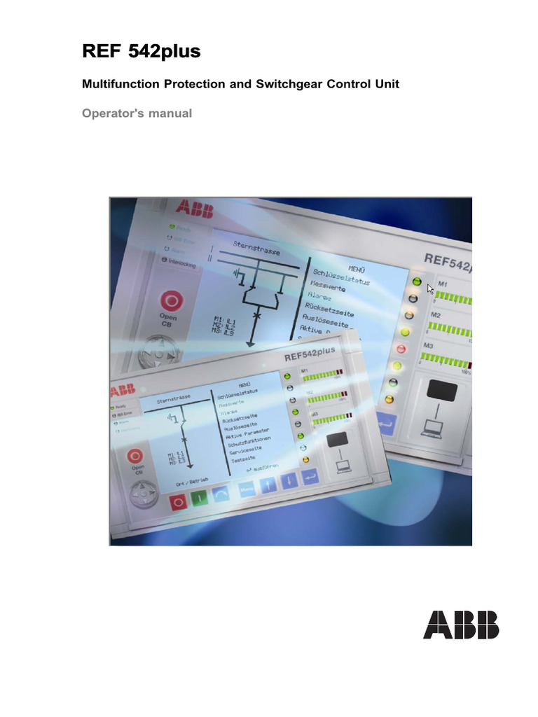 REF542plus Om 755869 ENg | PDF | Menu (Computing) | Electrical Engineering