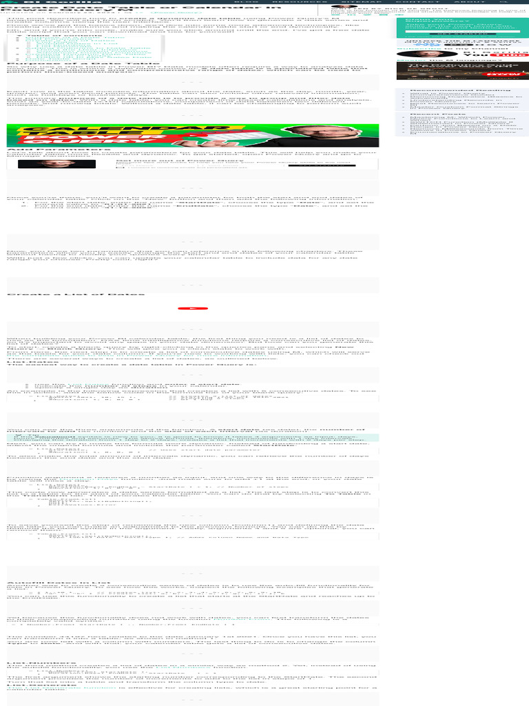 Create Date Table Or Calendar In Power Query M Pdf Parameter Computer Programming