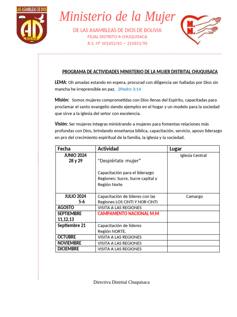 Programa Distrital 2024 EN LIMPIO | PDF