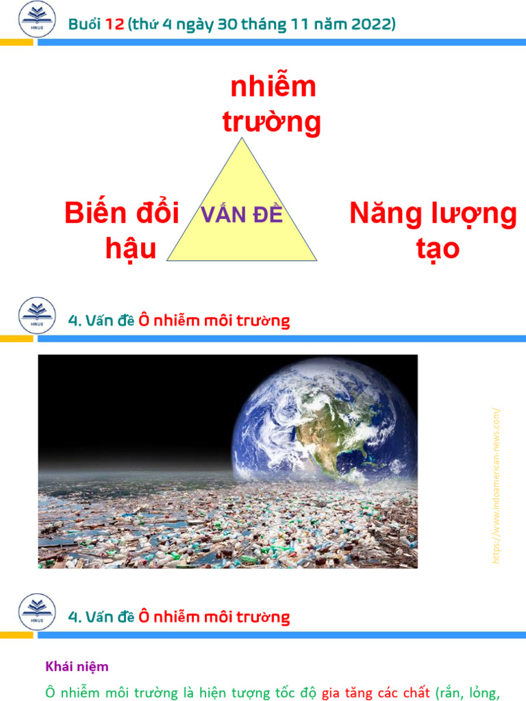 Buoi 12. Bao Cao Van de O Nhiem, Nang Luong Va Bien Doi Khi Hau | PDF